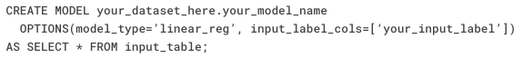 Build machine learning models on BigQuery ML using SQL